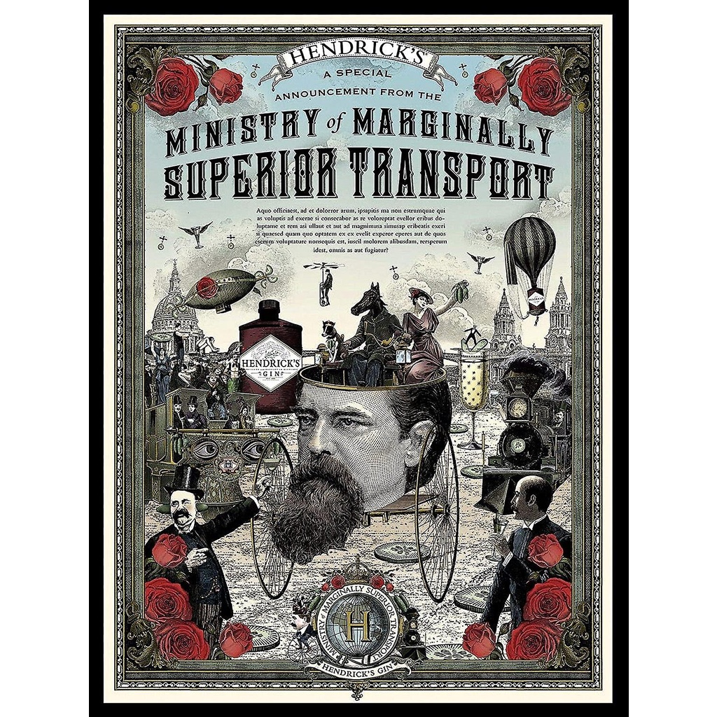 Hendricks Gin Tin Signs Vintage Cave Pub Coffee Shop Dining Kitchen ...