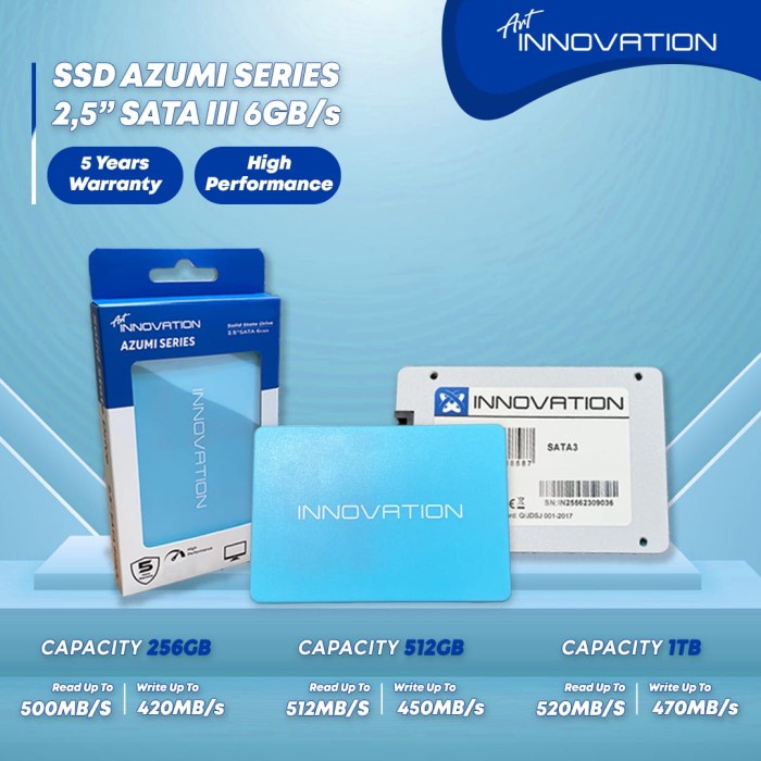 Innovation SSD Azumi Series 256GB Sata III 2,5" 6GB/s | 256gb SSD ...