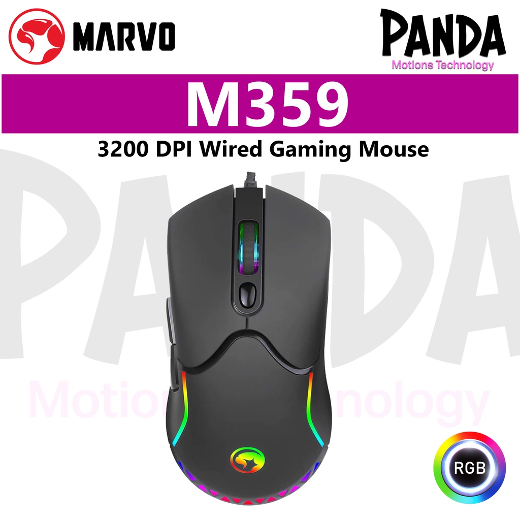 Marvo M359 3200 DPI Wired Gaming Mouse | Shopee Malaysia