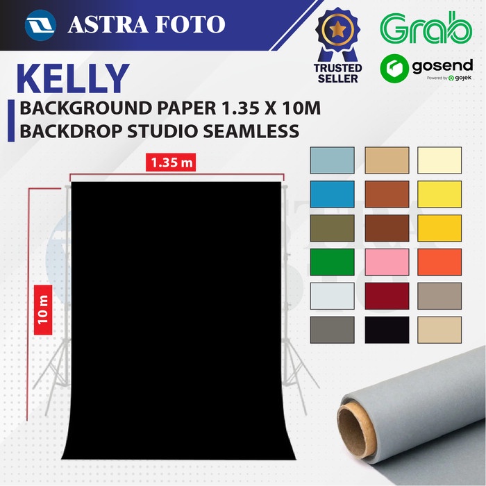 Kelly BACKGROUND PAPER 1.35 x 11M BACKDROP STUDIO SEAMLESS PAPER 1 ...