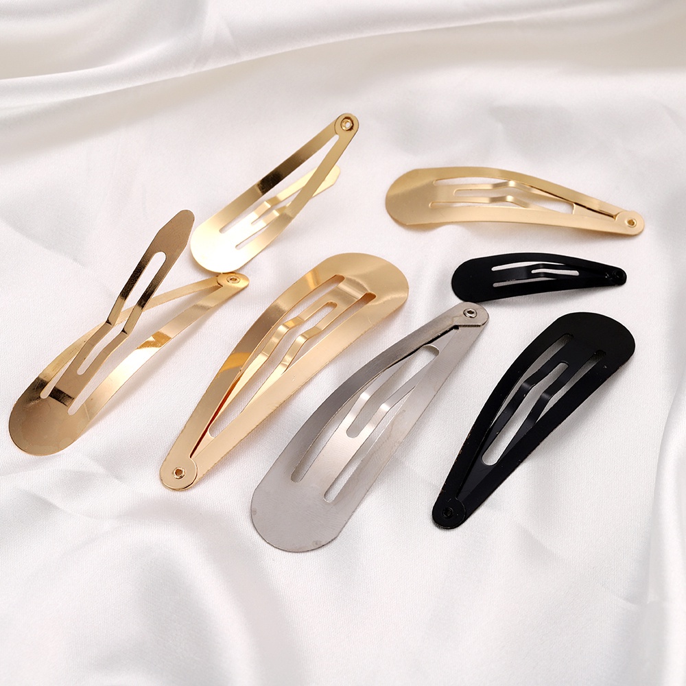 St.kunkka 20pcs Classic Black Hair Clip 4-8cm Water Drop BB Clip ...