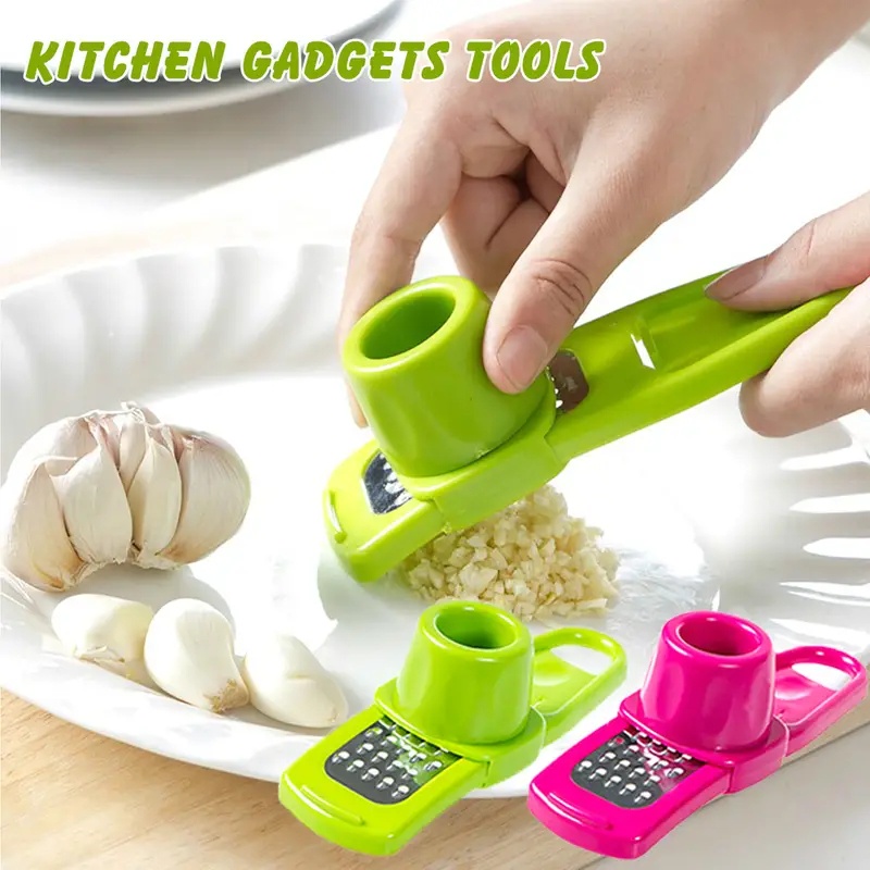 Garlic Crusher Press Multi-Functional Manual Ginger Garlic Grinding ...