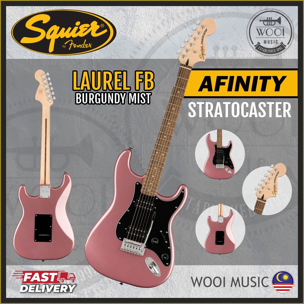 Squier Affinity Series HH Stratocaster Electric Guitar with Laurel ...