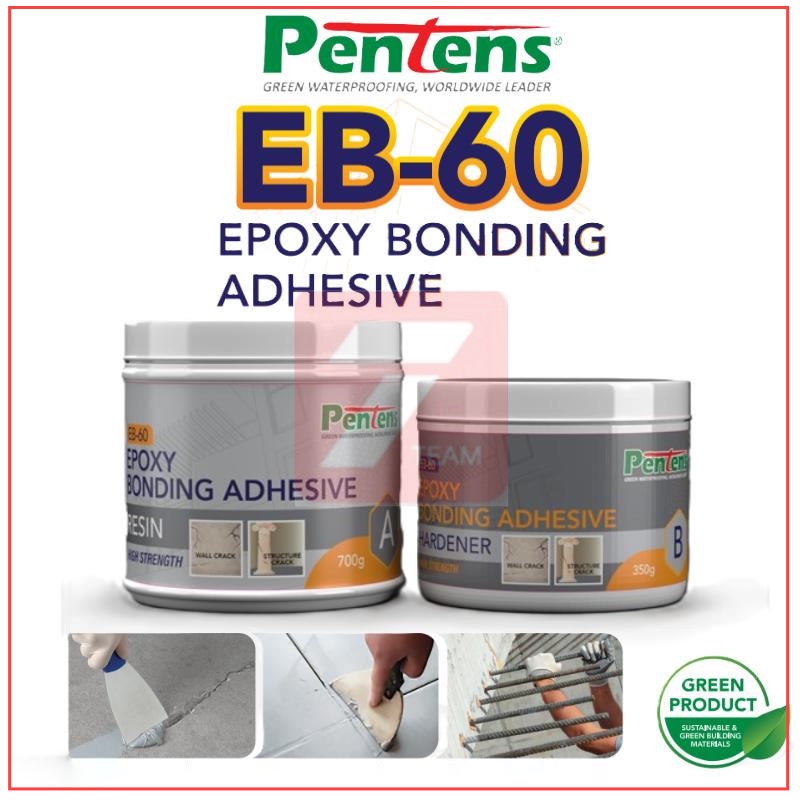 PENTENS EB-60 Epoxy Bonding Adhesive (A:700gm + B:350gm) AB石材干挂胶 ...