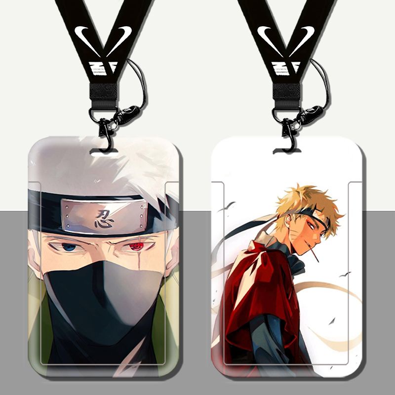 Naruto Ins Version Custom Student School ID Card Holder Name Tag Long ...