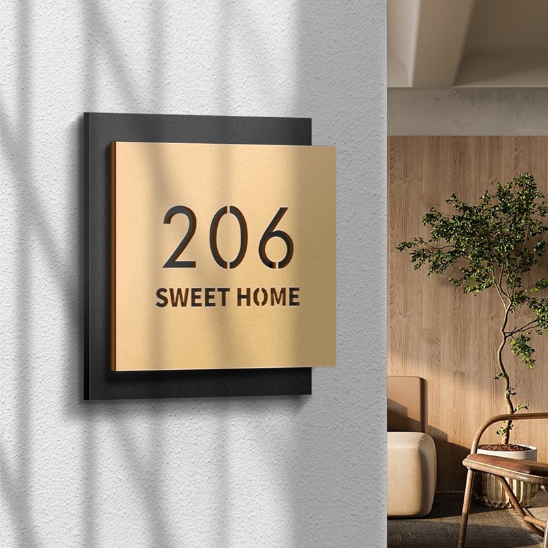 House number | nombor rumah | sign plate acrylic | number rumah | plate ...