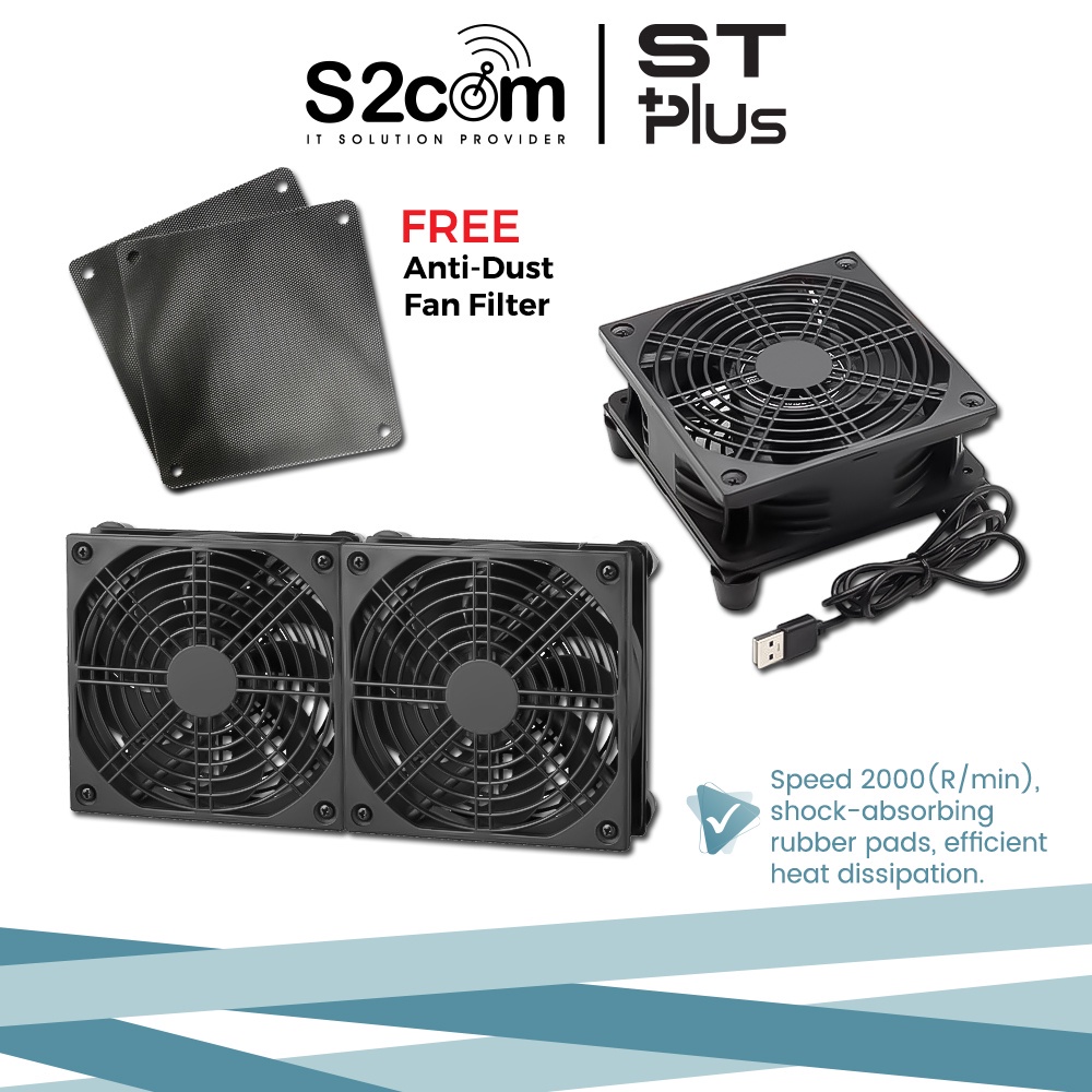 Single & Dual 2000RPM Cooling Fan External Cooler Stand With 5V USB ...