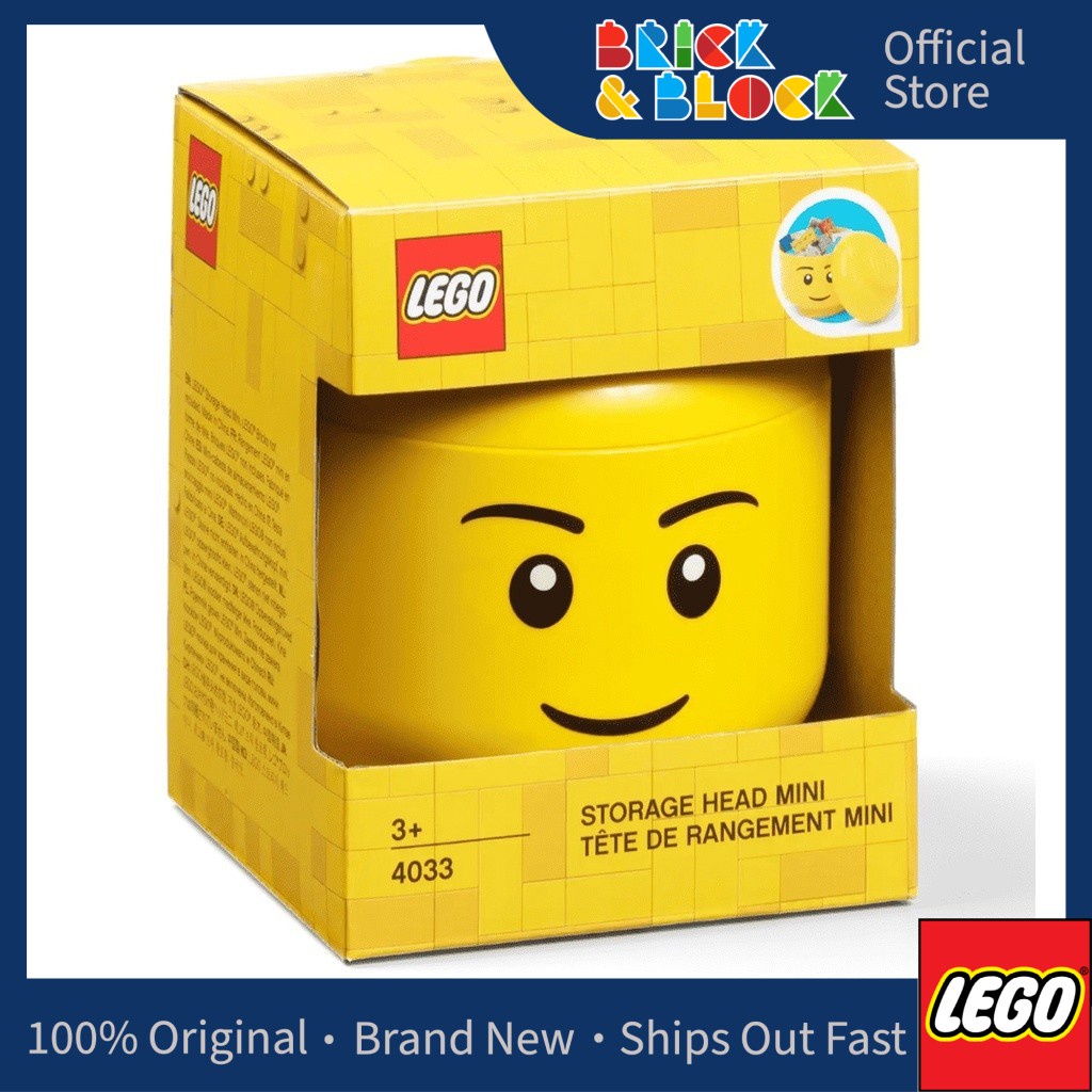 LEGO 40331724 LEGO Storage Heads Mini - Boy | Shopee Malaysia