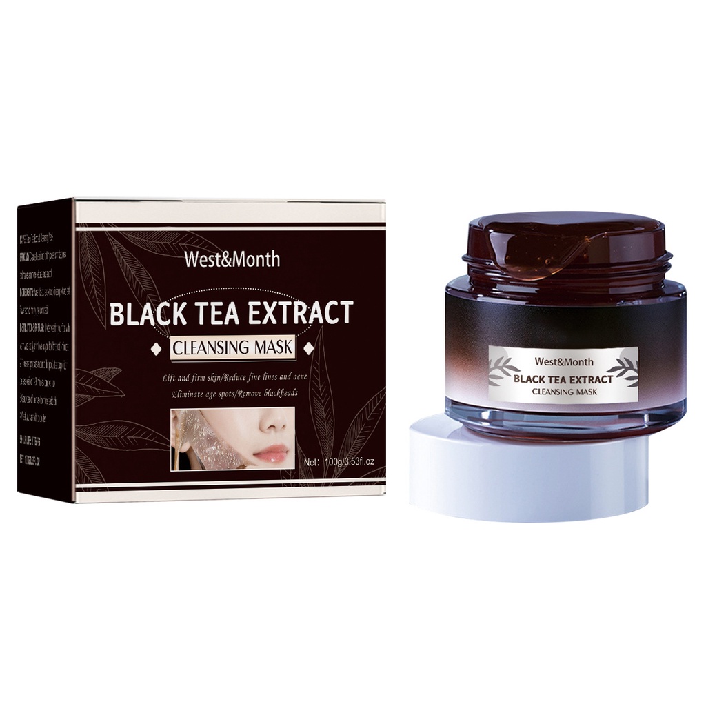 CHIBEL 100g Black Tea Mask, Black Tea Extract Cleansing Mask, Black Tea ...
