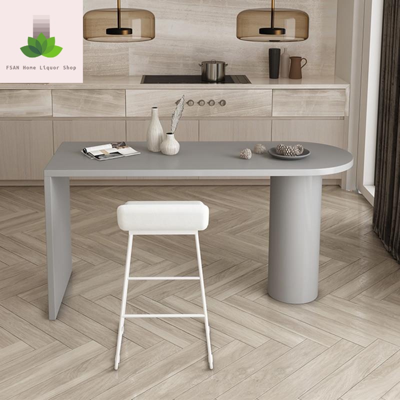 Nordic solid wood island integrated design simple and personalized bar ...