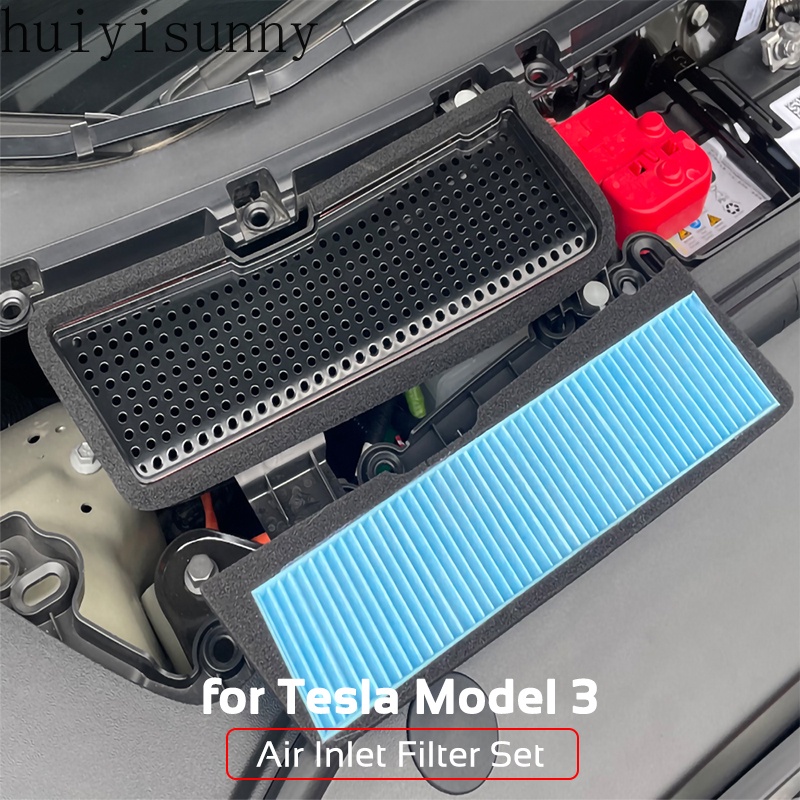 HYS Car Intake Air Filter Cover For Tesla Model 3 2021-2023 Melt Blown ...