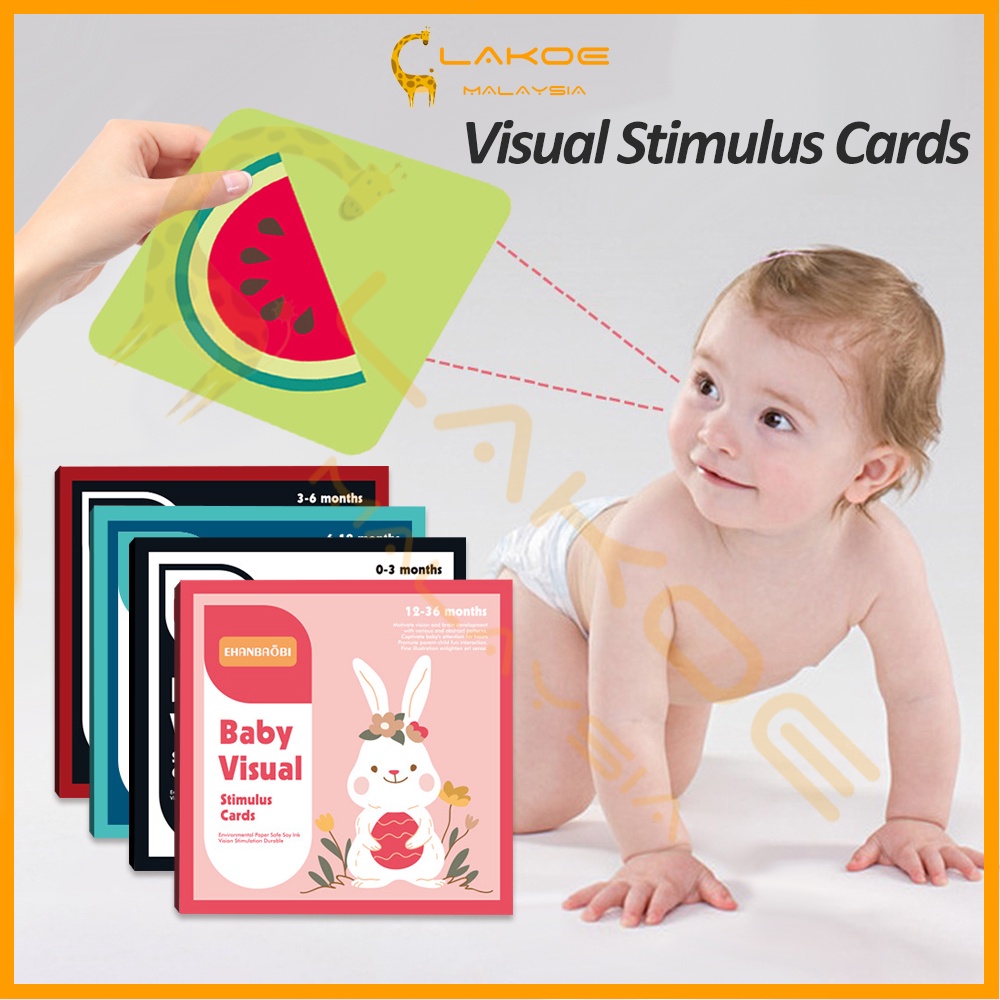 lakoe 16pcs Visual Stimulation 0-3 Years Baby Sensory Montessori Flash ...