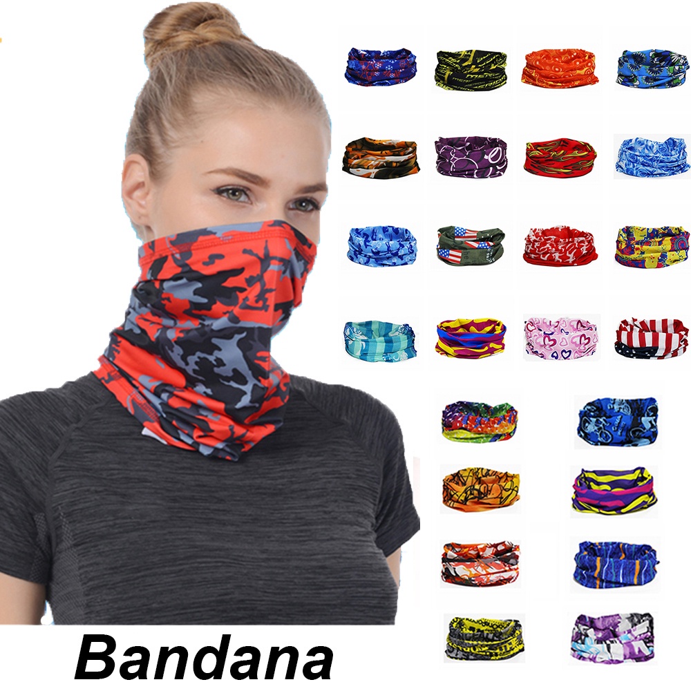 Buff Bandana Turban Anti Dust UV Face Mask Muka Head Scarf Topeng ...
