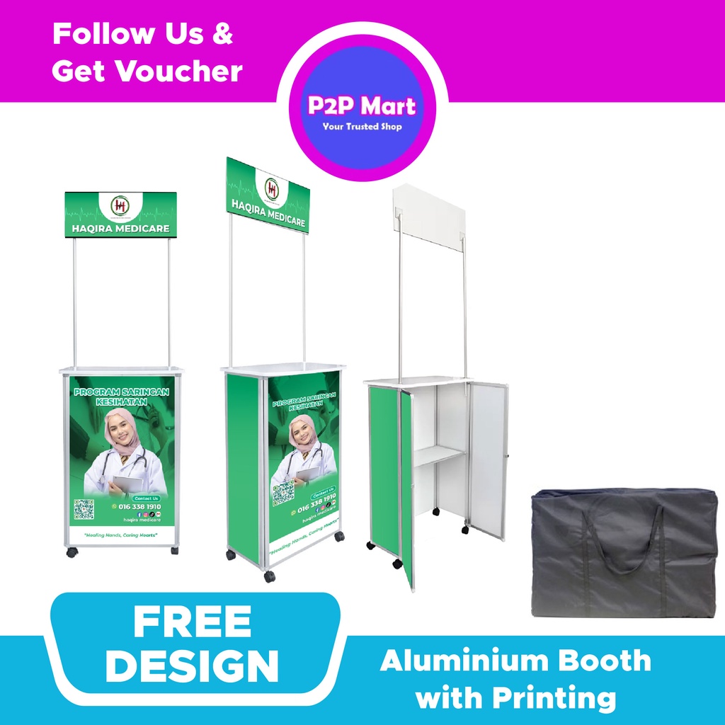 Aluminium Fortable Counter Sampling Booth/ Aluminium Counter Booth With ...