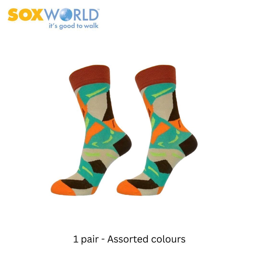 SOXWORLD 1 Pair Pattern Hipster Socks 10-1059 | Shopee Malaysia