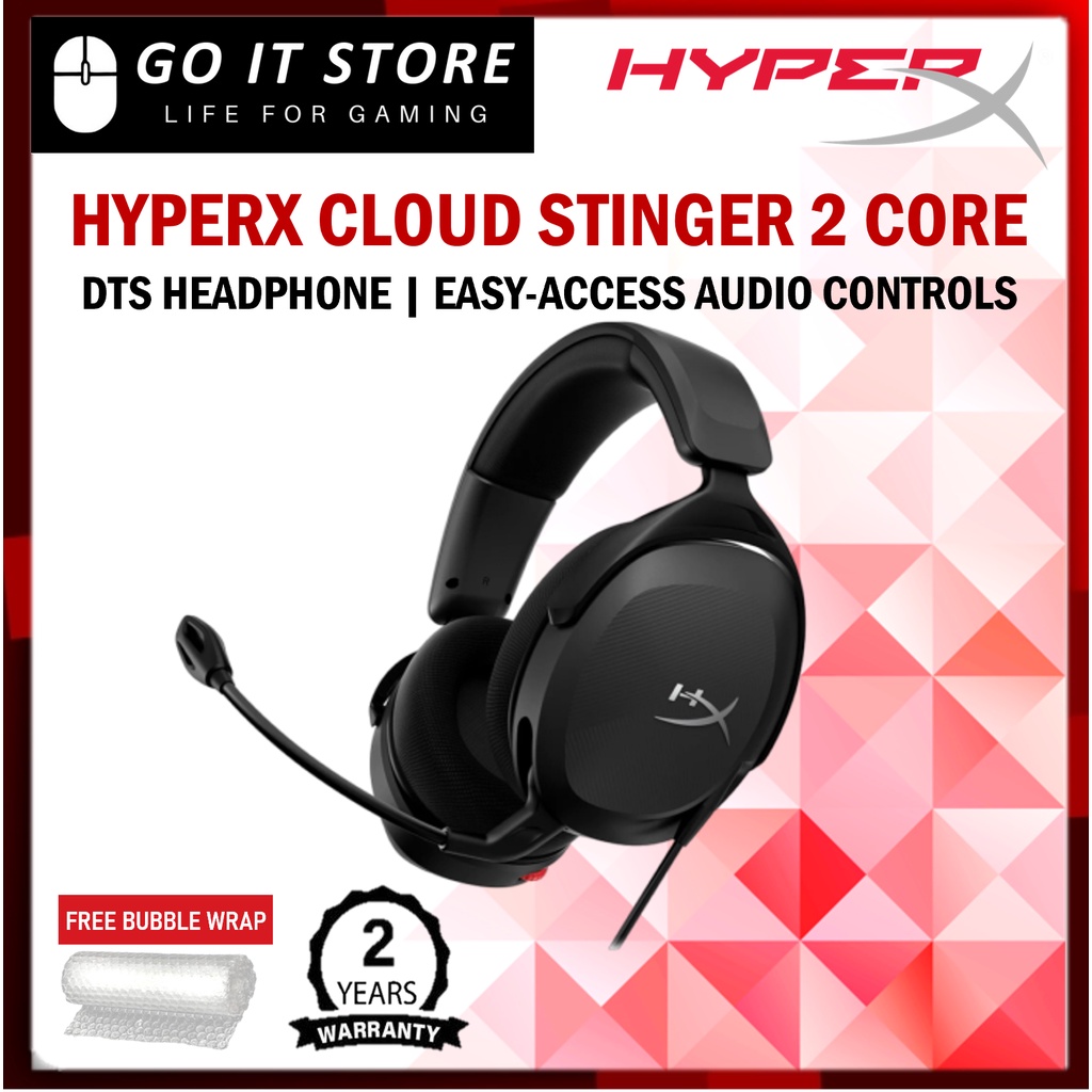 HyperX Cloud Stinger 2 Core Gaming Headset with DTSX Stereo Sound | Shopee Malaysia