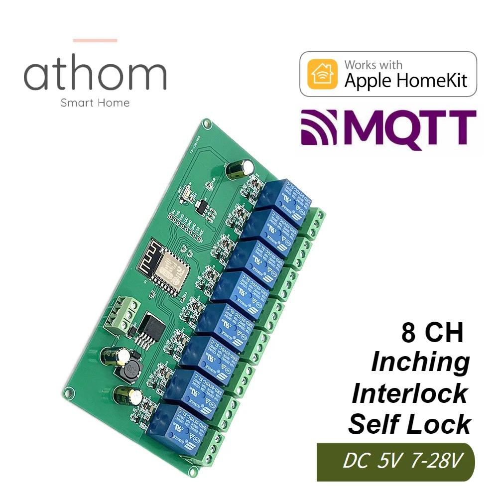 Homekit And MQTT 8CH 10A WiFi Relay Module Inching Switch Self-locking ...