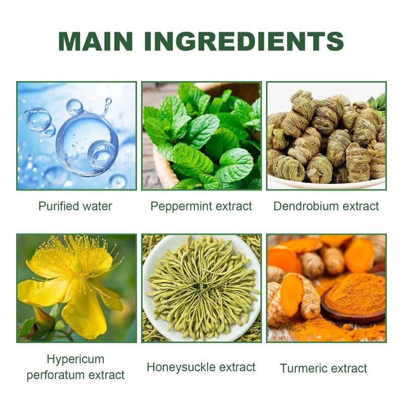 Herbal Lung Cleansing Spray Breath Detox Relieve Breathing Difficulties ...