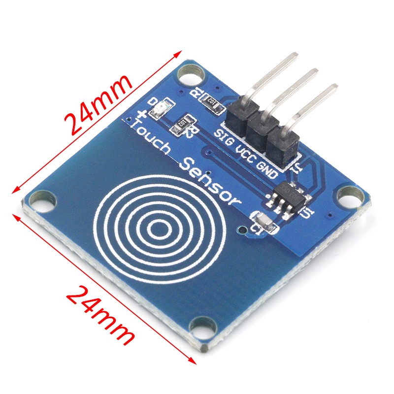 TTP223 12V 1-Channel Touch Relay Module Capacitive Touch Key Switch ...