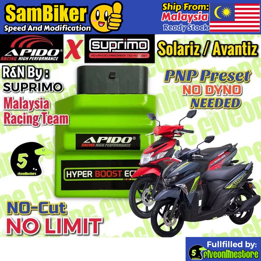 Solariz Avantiz Apido X Suprimo Racing Hyper Boost ECU PNP No Dyno No ...