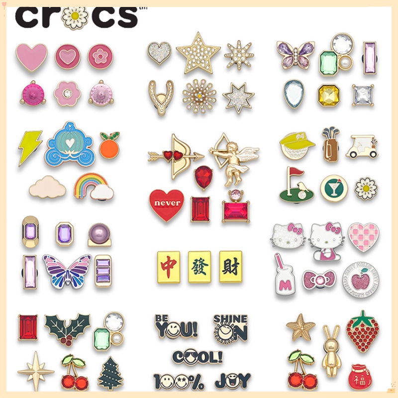 Crocs Jibbitz Metal Series Crocs Buckle Cute Cartoon Metal Shoe Flower ...