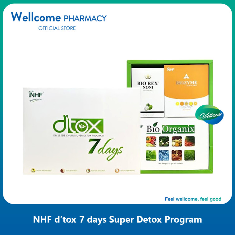 NHF D'Tox 7 Days Deep Cell Detox Program (Bio Rex Noni, Biozyme, Bio ...