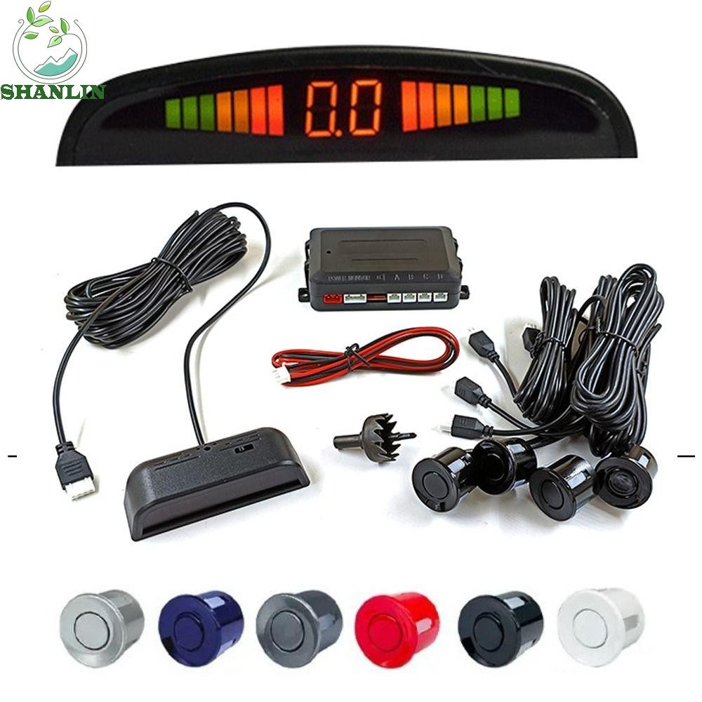 SHANLIN Car Reverse Radar, LED Display Backlight Car Parking Sensor Kit ...