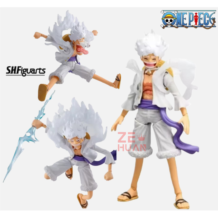 SHF ONE PIECE Monkey D. Luffy SHF Gear 5 Anime Action Figure Model Toy ...