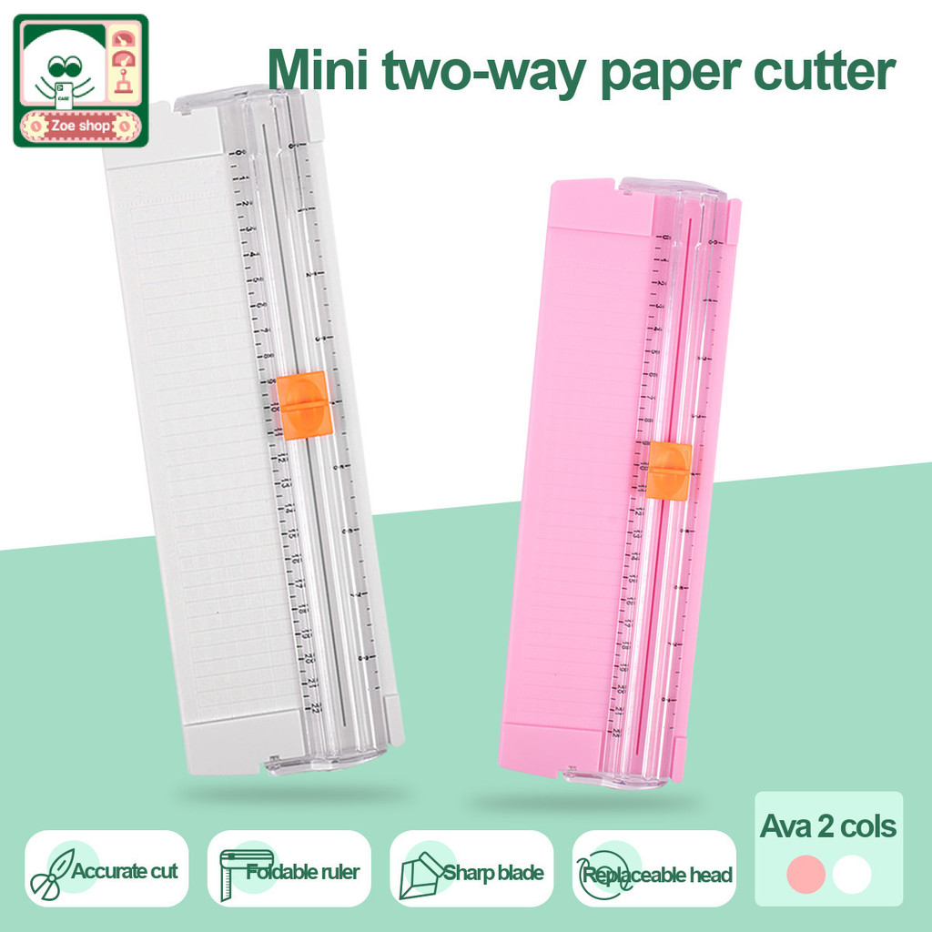 Plastic A5 Paper Cutter Photo Trimmer with Replaceable Blades School ...