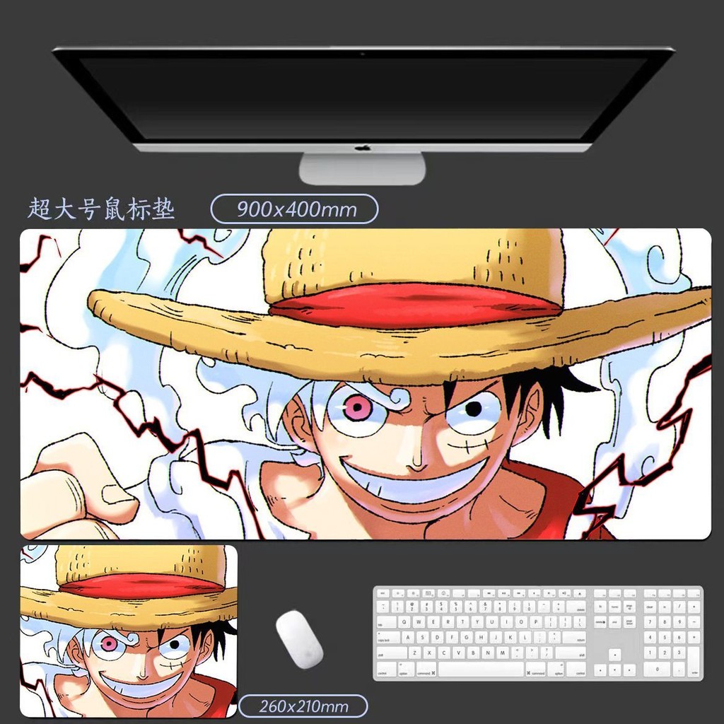One Piece Anime Luffy Mouse Pad Student Keyboard Pad Computer Anti-slip ...