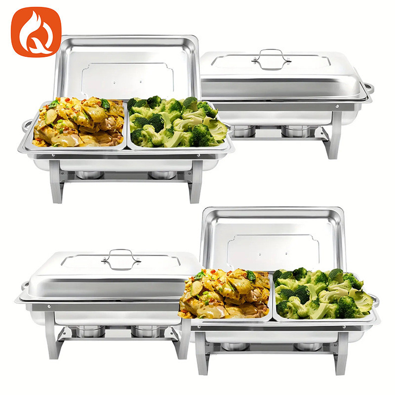 Stainless Steel Buffet Stove Foldable Clamshell Square Alcohol Stove ...