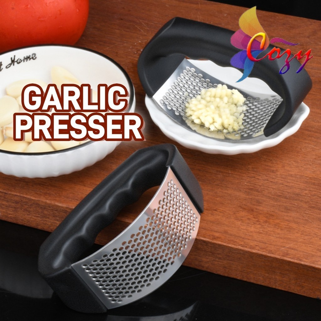 Stainless Steel Garlic Presser Manual Easy Press Garlic Masher Handheld ...