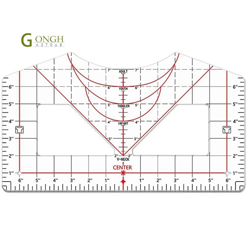 Tshirt Ruler Acrylic Ruler for Alignment T-Shirt Ruler Centered Design ...