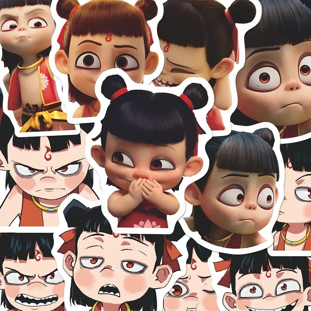 [559 People Collection] 102 Sheets Nezha Emoticon Pack Stickers Nezha's ...
