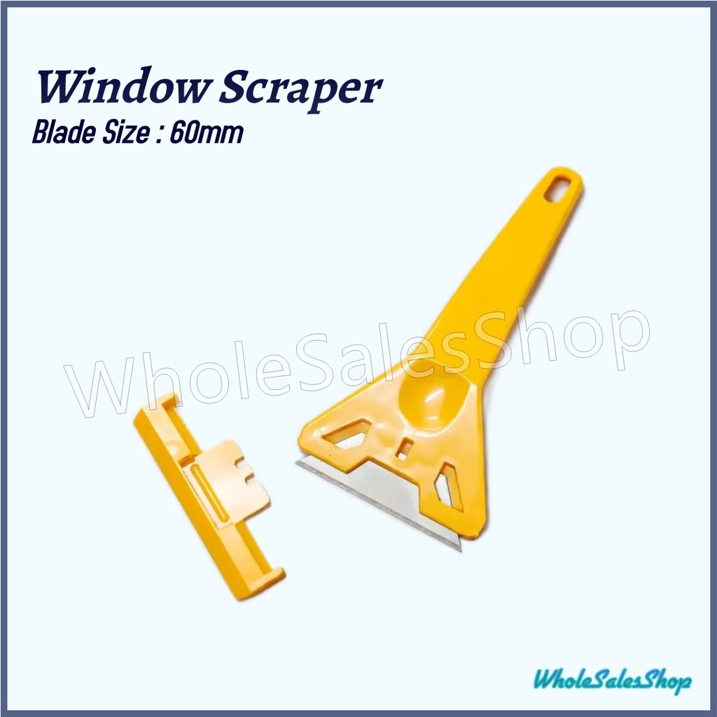Window Glass Scraper Razor Blade Glass Cleaning Scrapper with Blade ...
