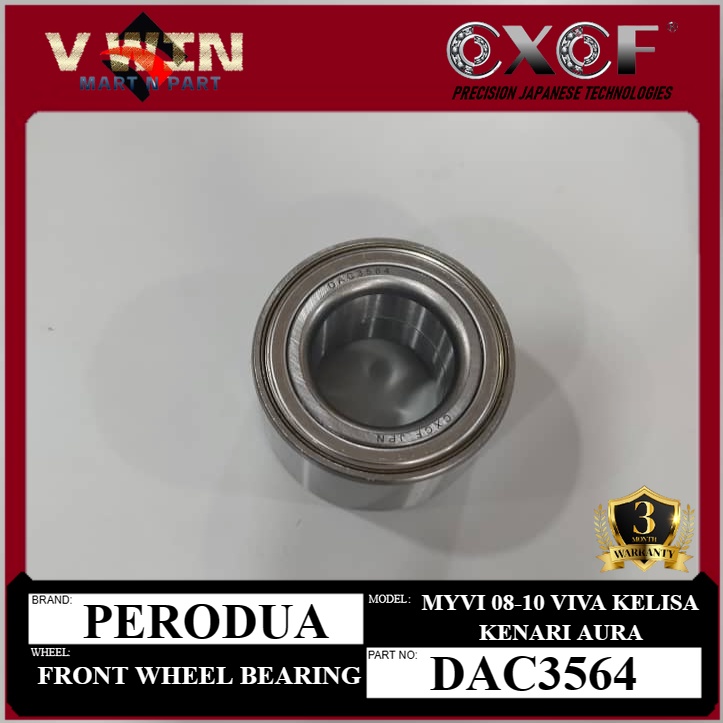 PERODUA MYVI 2008-2010 VIVA KELISA AURA KENALI FRONT WHEEL BEARING DAC ...