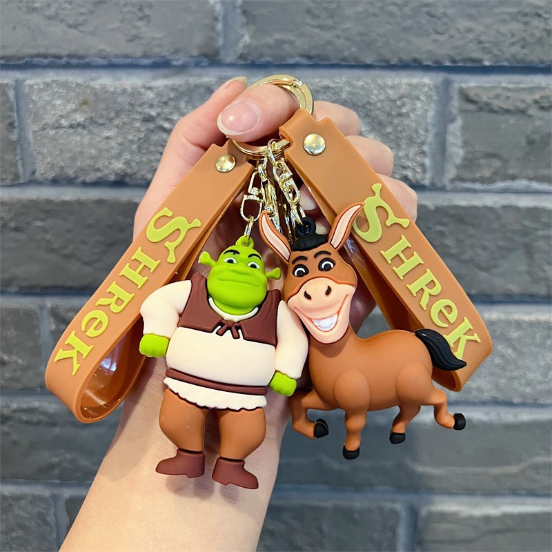 Monster Shrek Keychain Shrek/ Fiona /Puss In Boots/ Donkey Female ...