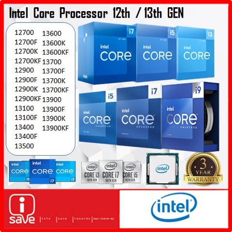 Intel Core 13TH GEN PROCESSOR I3 13100 / I5 13400 / I5 13500 / I5 ...