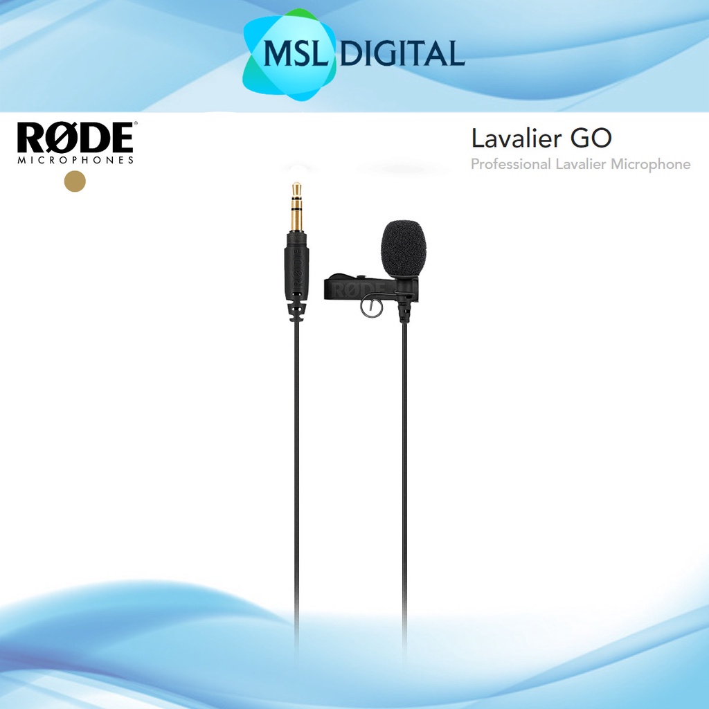 Rode Lavalier GO Professional Lavalier Microphone | Shopee Malaysia