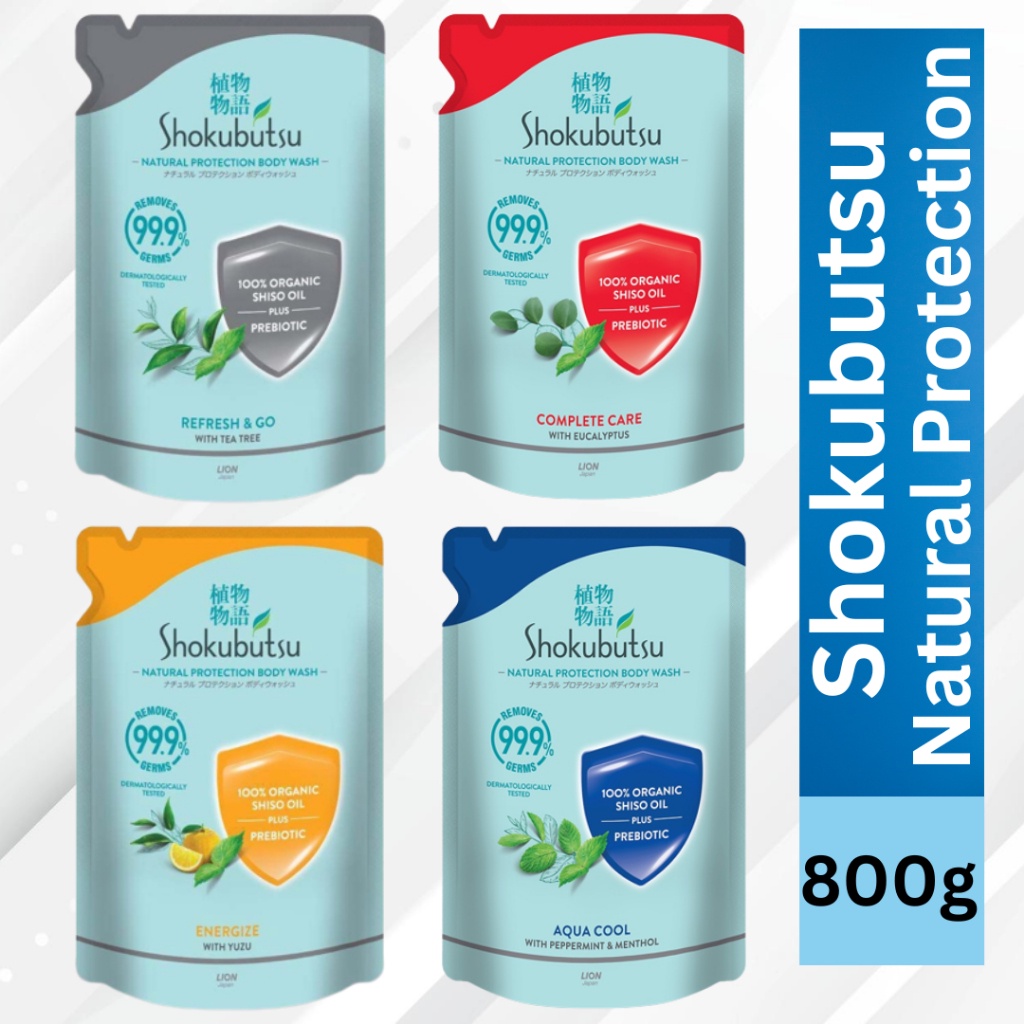 Shokubutsu Natural Protection Body Wash Refill 800g | Shopee Malaysia