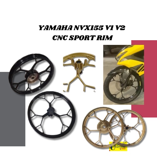 YAMAHA NVX155 V1 V2 CNC SPORT RIM 1.6/1.6-17 SPORT RIM AEROXTHAI NVX V1 ...