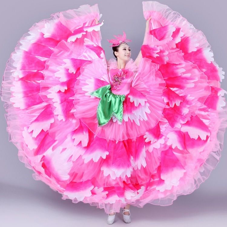New Style Opening Dance Big Swing Skirt Performance Dress Modern Stage