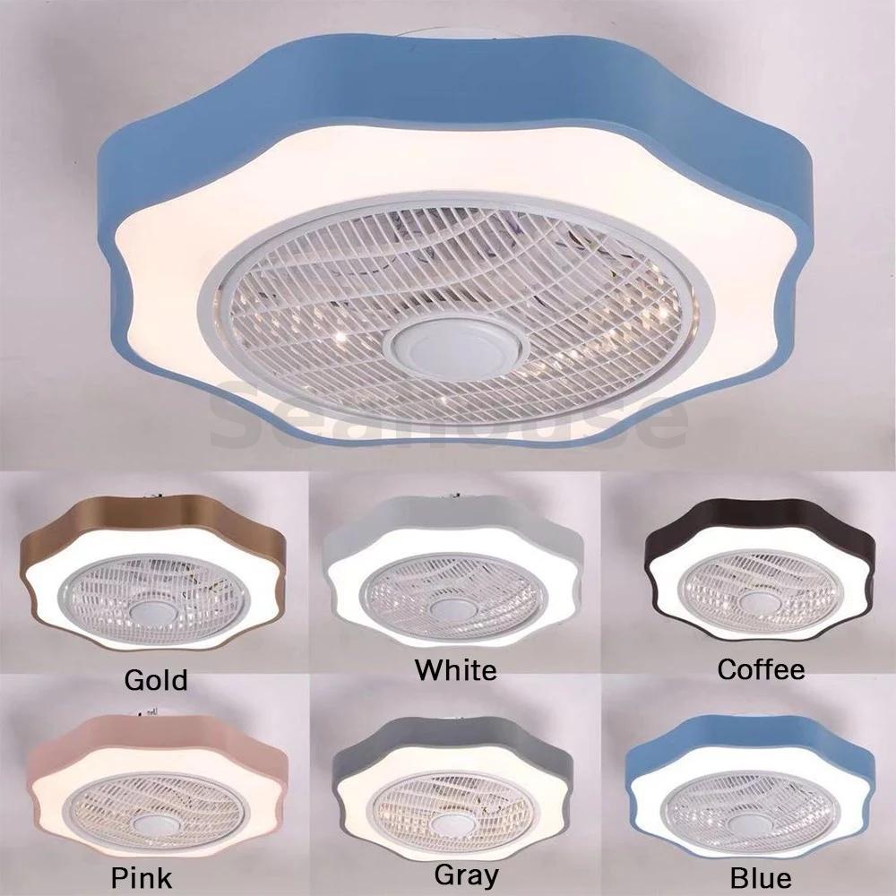 36W 110/220V Ceiling Fan with Lighting LED Light Stepless Dimming ...