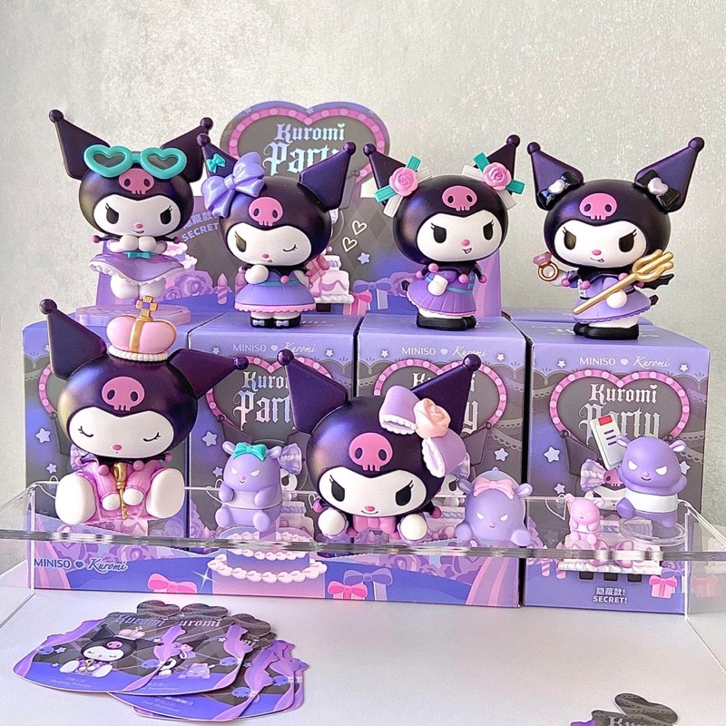 Sanrio x MINISO Mystery Boxes Kuromi Birthday Party Blind Box Secret ...