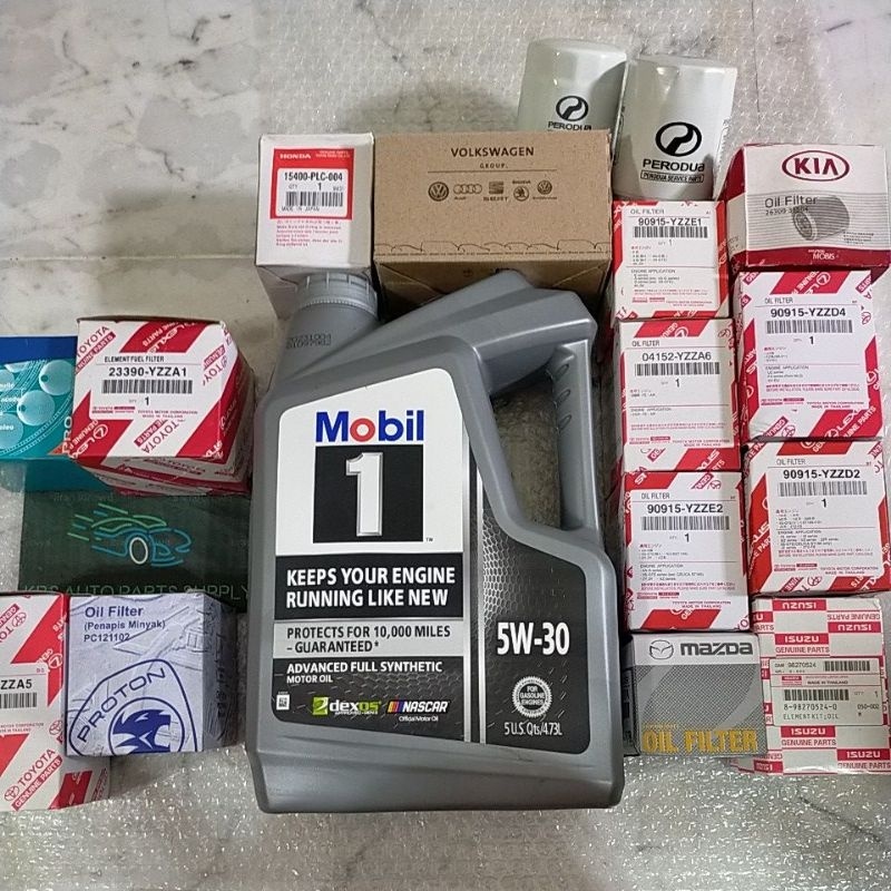 MOBIL 1 Advanced Engine Oil Dexos 5W30 SN PLUS Fully Synthetic (5QT/4 ...