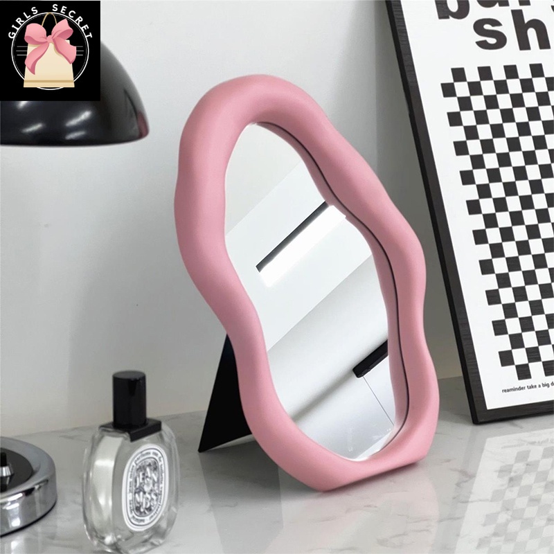 BLkeep INS Simple Mirrors Bedroom Bathroom Irregular Mirrors Cermin ...