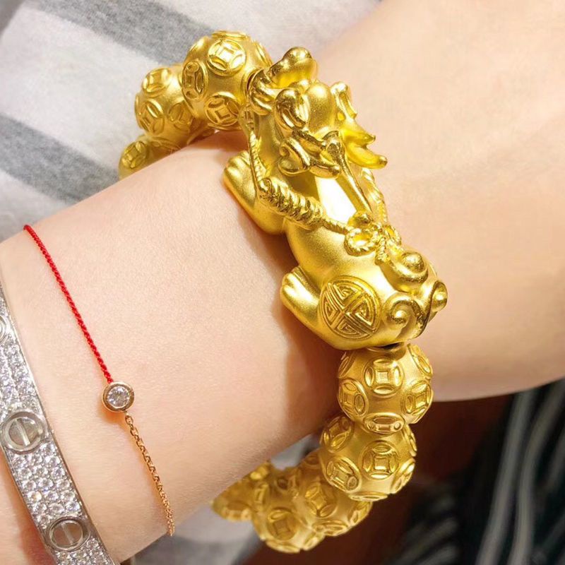 [Today’s Big Pick] Vietnamese sand gold Pixiu bracelet for men and ...