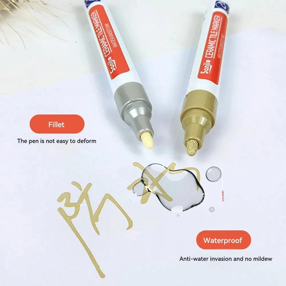 12 Colors Waterproof White Grout Tile Markers Pen Wall Seam Floor ...