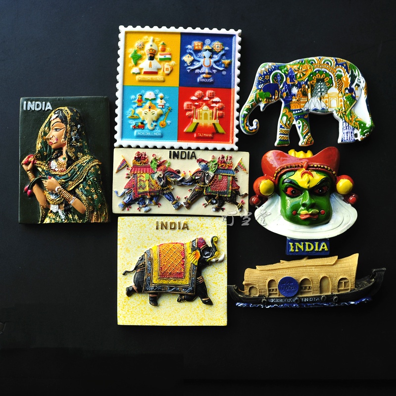 India Nepal Sri Lanka Pakistan Travel Resin Creative Three-Dimensional ...