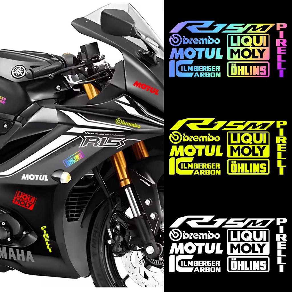 Motorcycle Sticker Set Racing Scooter Body Helmet Decoration Decal ...